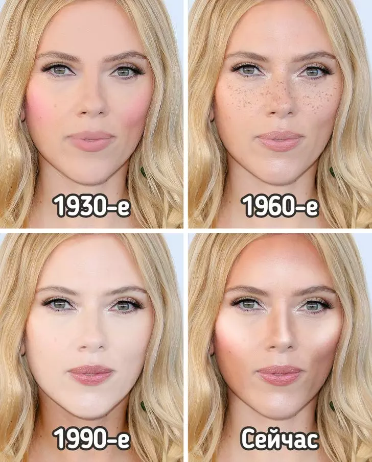 Ugotovili smo, kako se je za 100 let spremenil standarde ženske lepote. Od nekaterih od njih smo imeli čeljust 4373_2