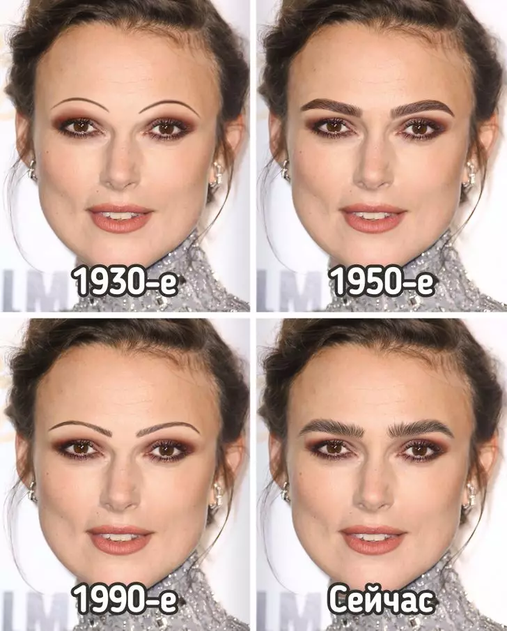 Ugotovili smo, kako se je za 100 let spremenil standarde ženske lepote. Od nekaterih od njih smo imeli čeljust 4373_3