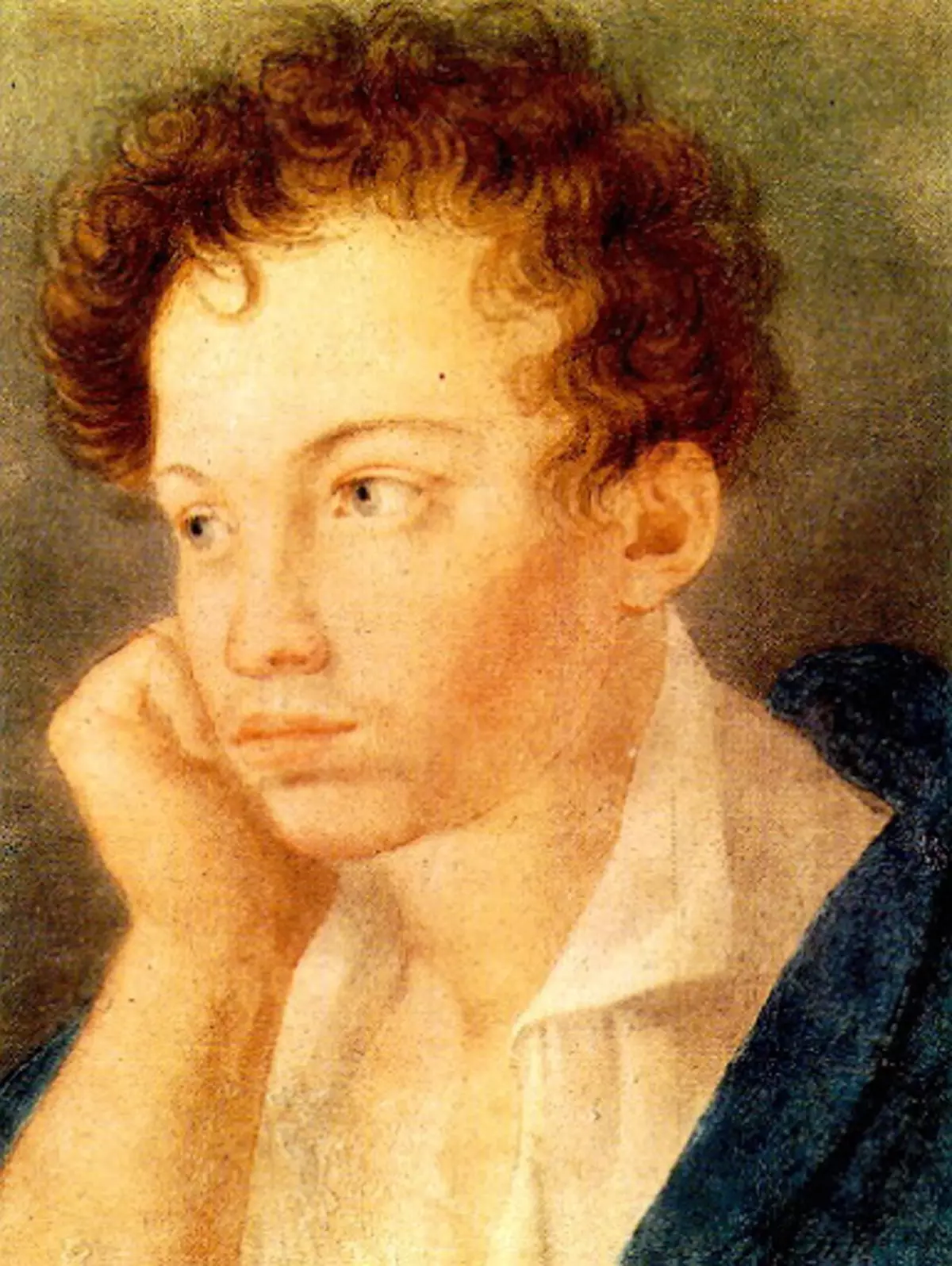 Pushkin em sua juventude. Artista s.g. Chirikov.