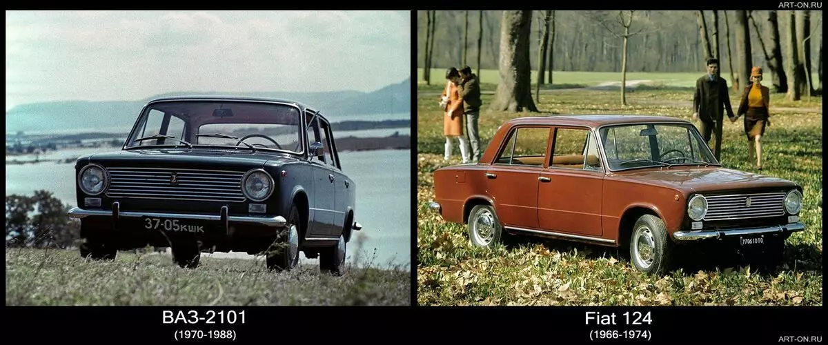 35 Podľa dohody sovietskeho externého a Fiatu, Taliani vytvorili auto VOLGA