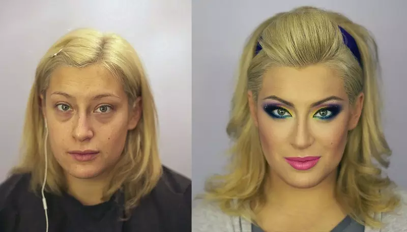 Makeup sihir ti seniman makeup Rusia 7664_11