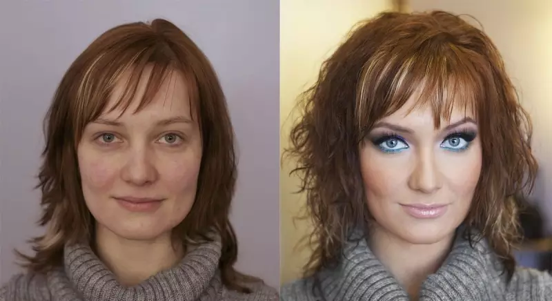 Makeup sihir ti seniman makeup Rusia 7664_7