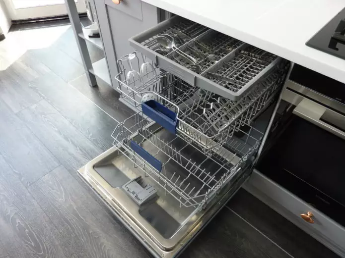 એક dishwasher ભરી