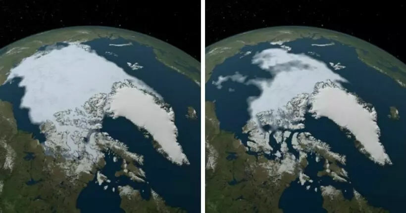 14 pasang gambar dari satelit NASA, yang menunjukkan bagaimana planet kita telah berubah