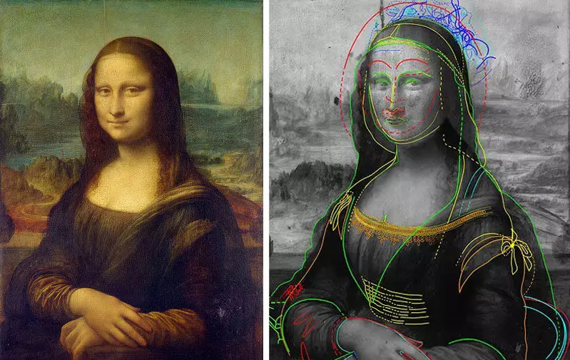 Scientists for the first time found traces of an unusual outline on MONE Lisa