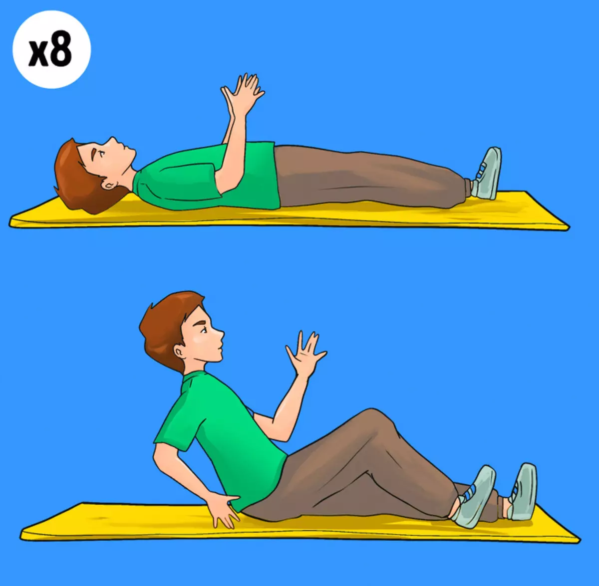 How to quickly remove the tummy (10 exercises for the house) 8768_9