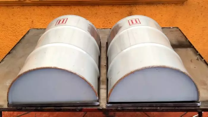 Grill de barril de metal de tamaño completo 1108_7
