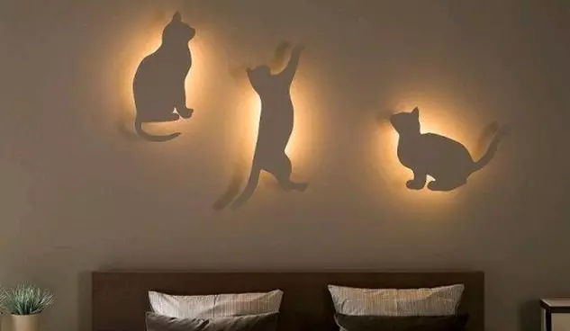 Lampe katte i soveværelset gør det selv 1351_1