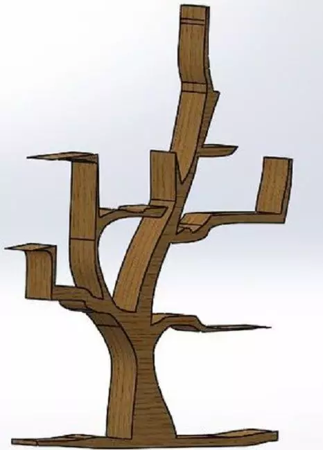 Originalna polica v obliki drevesa 1453_4