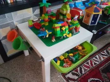 レゴの子供のテーブルを自分でやる 2558_8
