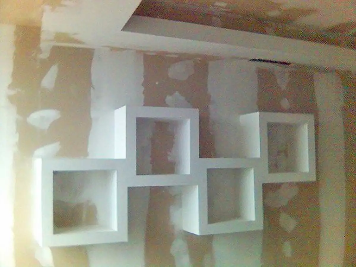 Shelves made of drywall do it yourself 2613_1