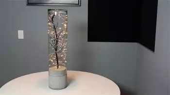 Membuat lampu terbuat dari beton dan karangan bunga 3208_1