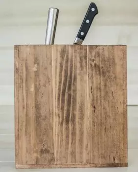 Soporte para coitelos feitos de madeira natural 3586_1