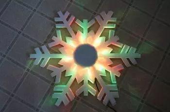 Snowflake ერთად LED განათება გავაკეთოთ საკუთარ თავს 3707_6