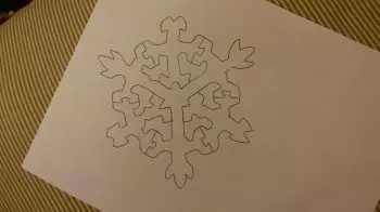Puzzle injam fil-forma ta 'snowflakes do it yourself 3929_2