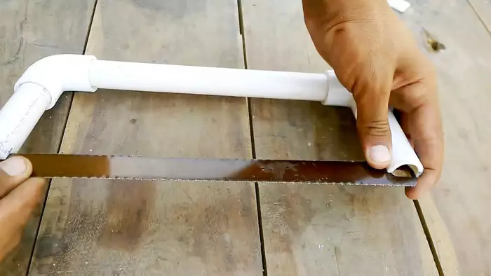 Робім станок для ножовка па метале з пластыкавых труб 5860_10