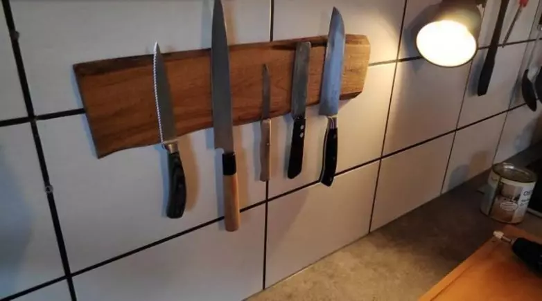 Магнитният дъска за кухненски ножове го правят сами 5900_1