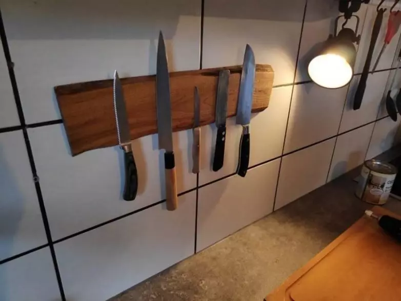 Магнитният дъска за кухненски ножове го правят сами 5900_2