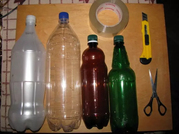 Як зробити абажур для лампи з пластикової пляшки 5958_2