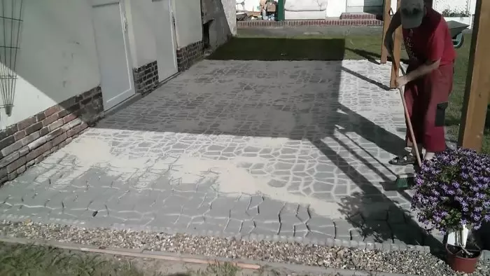 Uvjeti terase Domaće betonske pločice rade sami 6091_12