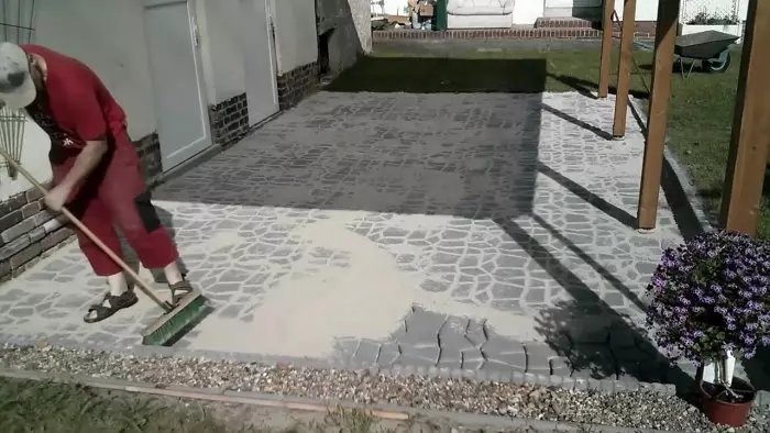 Uvjeti terase Domaće betonske pločice rade sami 6091_13