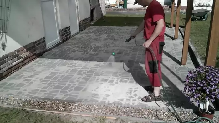Uvjeti terase Domaće betonske pločice rade sami 6091_14