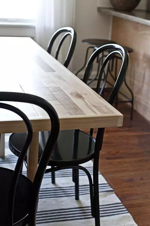 Miten tehdä puinen ruokapöytä 6132_6