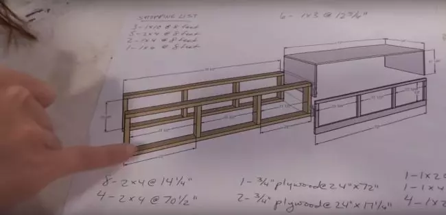 Kwuru ụgbọelu dị mfe na drawers 6535_13