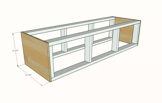 Kwuru ụgbọelu dị mfe na drawers 6535_5