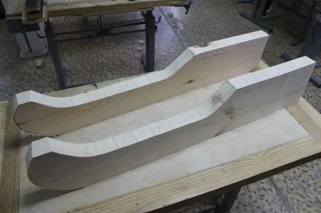 Ako urobiť drevené sánky urobiť sami 6591_7