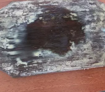 Tabla de cortar de madera quemada. 6861_12