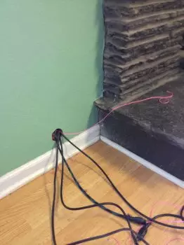 Instalarea cablurilor pe un șemineu decorativ 6932_8