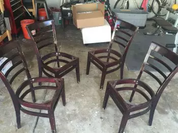 Bænk af gamle stole gør det selv 6970_2
