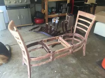Stol e karrigeve të vjetra e bëjnë atë vetë 6970_9