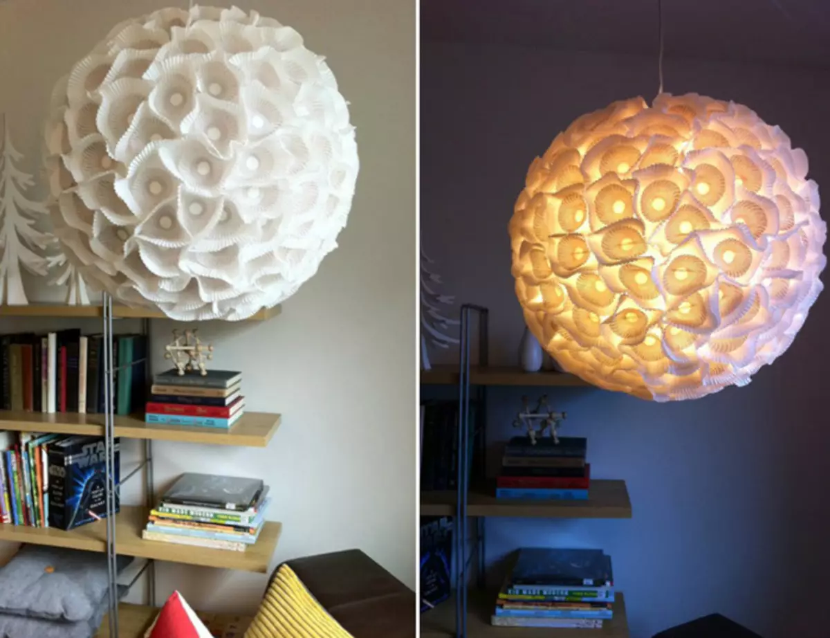 Lampu kreatif kanggo lampu lampu dhewe: bagean inspirasi 7050_2