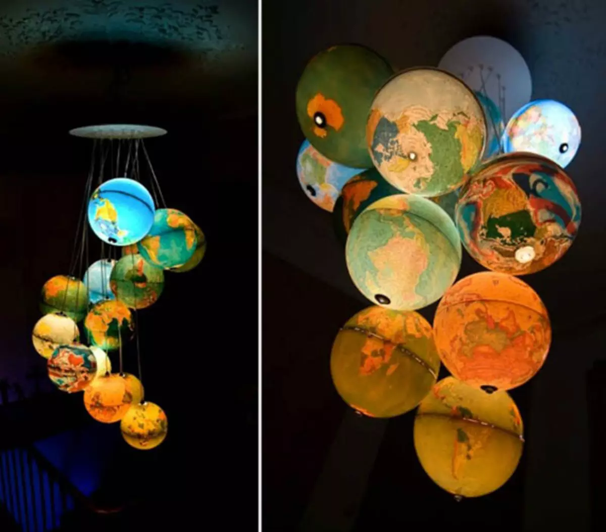 Lambalar için yaratıcı lambalar kendiniz yapar: ilham bölümü 7050_3