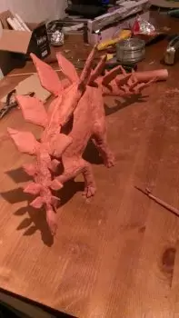 Como fazer um dinossauro de papelão e plasticina 7098_14