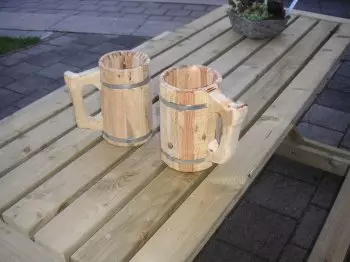Wooden beer mug gawin ito mismo 7283_1