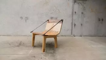 Stol stol iz vezanega lesa 7349_1
