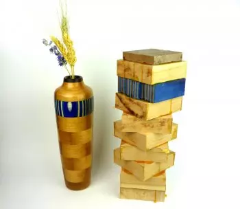 Váza z drevených barov s vlastnými rukami 7669_5