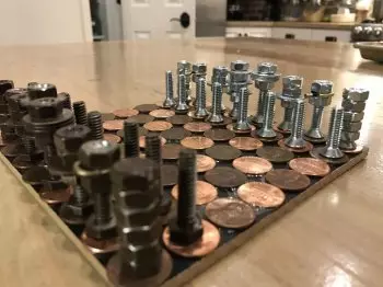 Chess bolts at nuts. 768_1